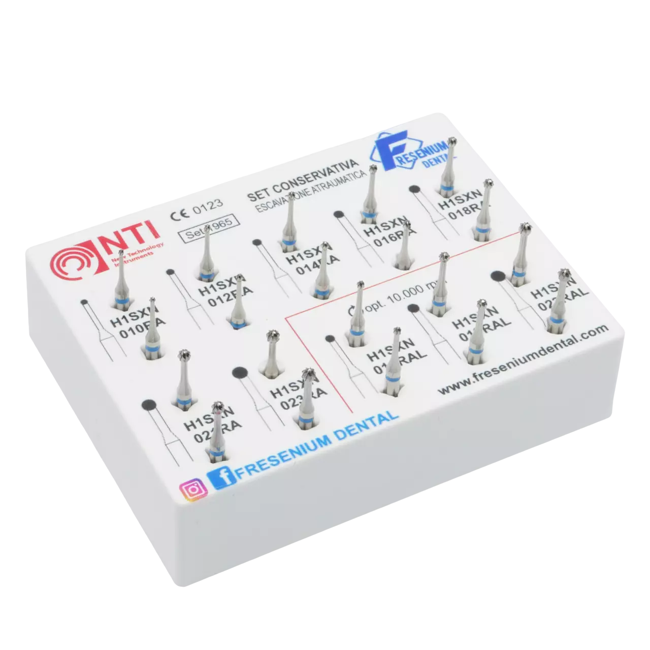Kit Frese NTI per escavazione traumatica - SET-1965 - Fresenium