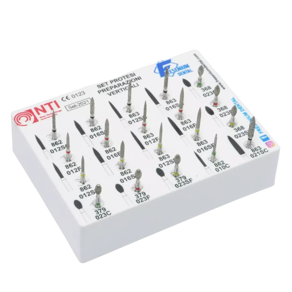 Kit Frese NTI per preparazione protesica verticale - SET-2021 - Fresenium
